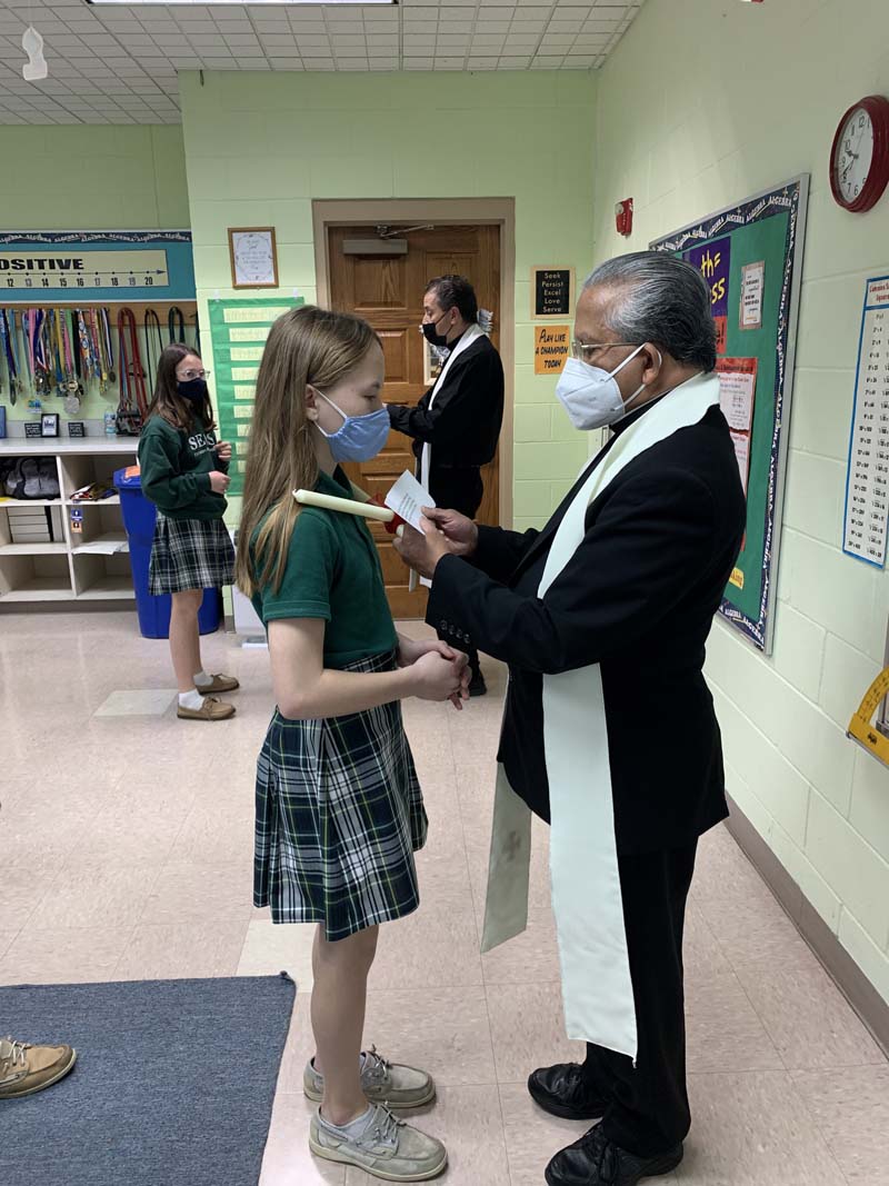 Throat Blessing, the Feast of St. Blaise - Elizabeth Ann Seton Catholic ...